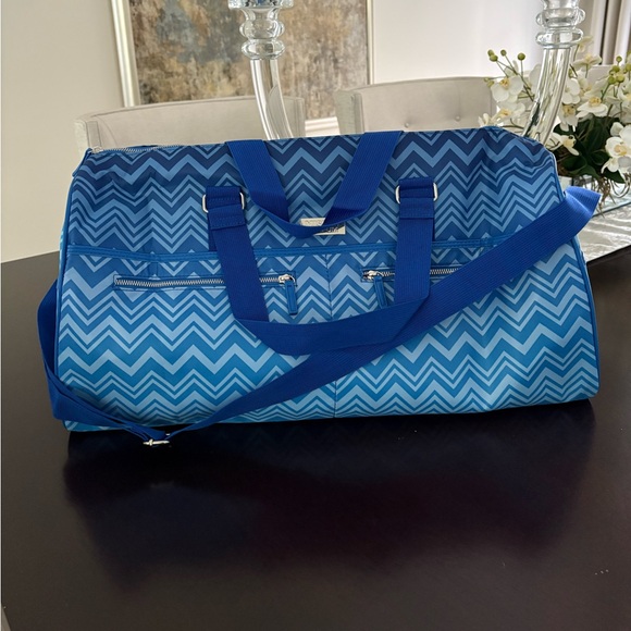 Missoni | Bags | Nwt Missoni Duffle Bag Weekender Travel Bag Blue Zigzag Oversized Missoni ...